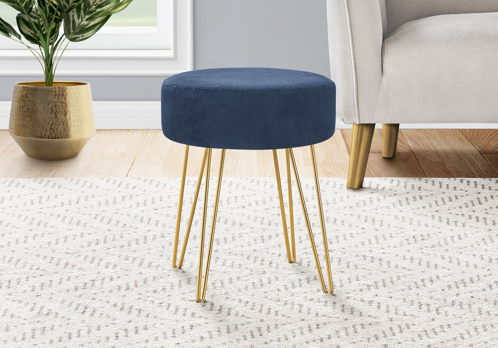 Ottoman gold legs store