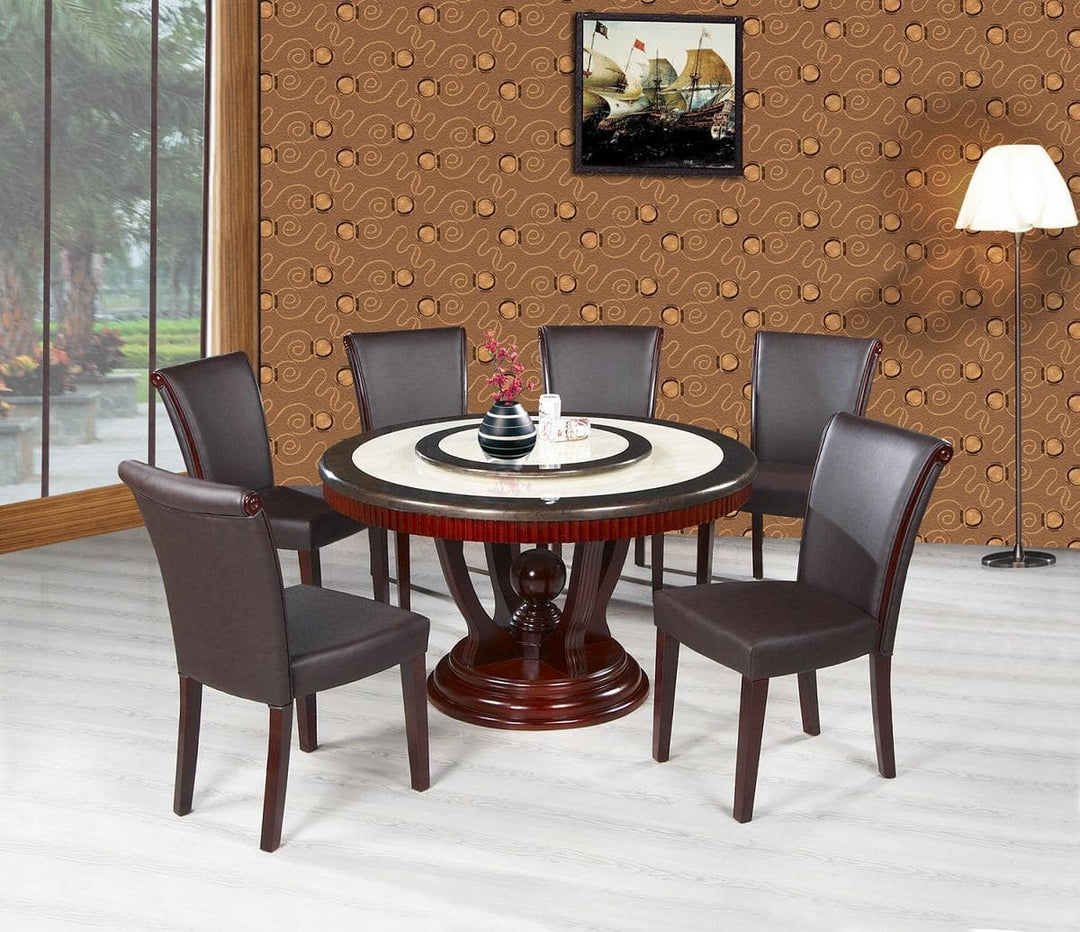 Wooden table with marble top store
