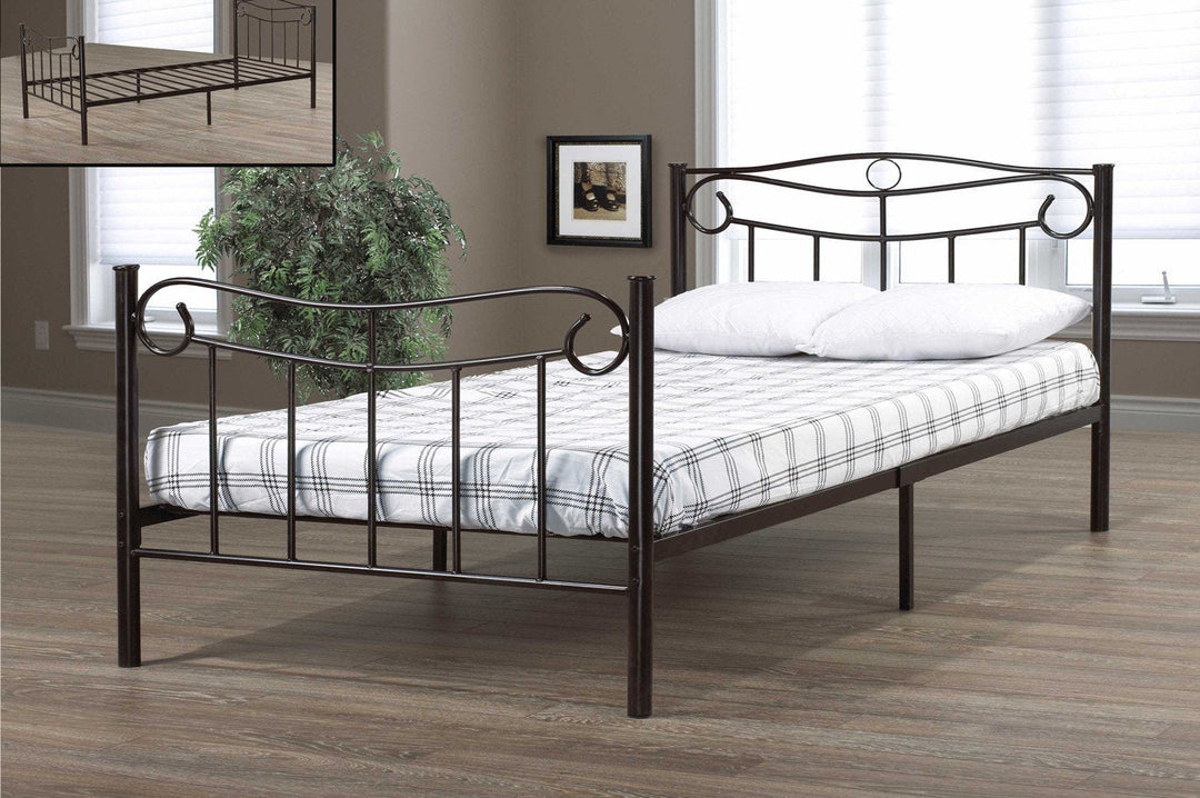 Transform Your Bedroom with Our Sleek Black Metal Platform Bed High Quality Design Payless Furniture