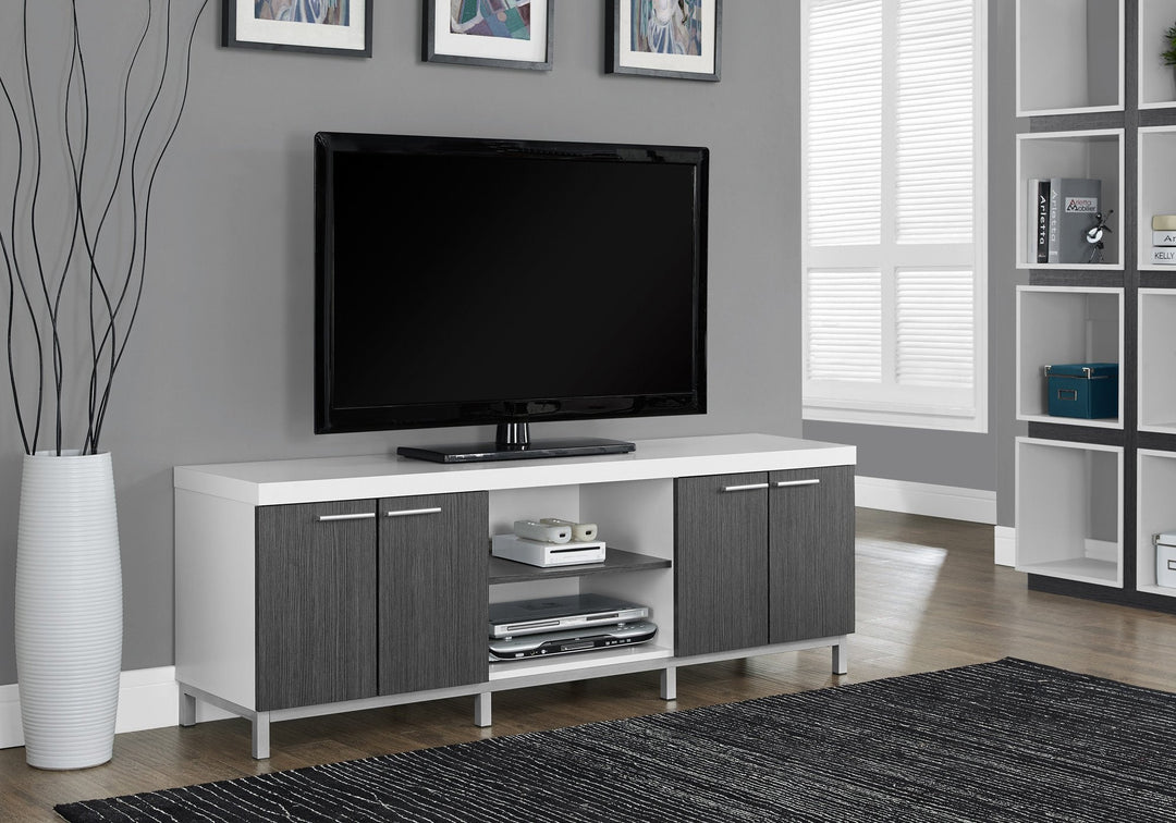 60 L White Grey Tv Stand Payless Furniture